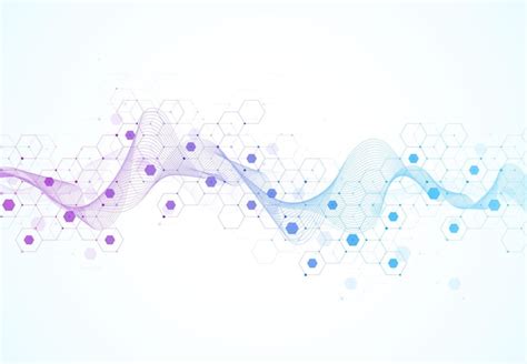 Premium Vector Abstract Hexagonal Molecular Structures In Technology Background And Science