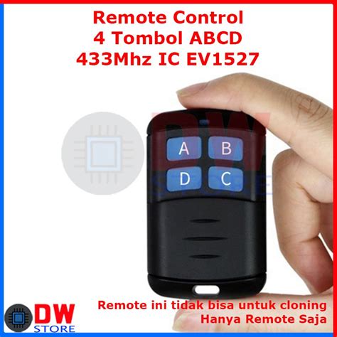 Jual Remote Control Wireless 433 MHz 433MHz 4 Tombol 4 Channel Shopee