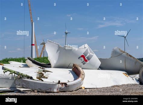 Repowering Dismantled Enercon E Wind Turbine In A Wind Farm Near