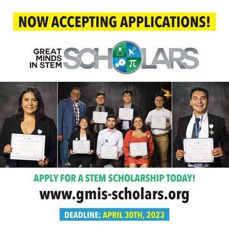 Great Minds In Stem Accepting Scholarship Applications Admission