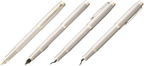 Ручка перьевая Parker IM Monochrome F328, Champagne PVD GT (Перо M) 2172954
