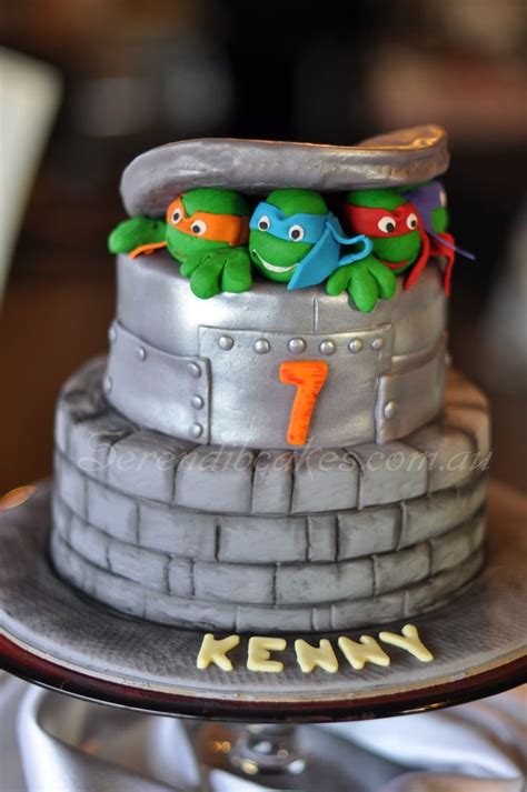 Best Teenage Mutant Ninja Turtles Cakes Images On Pinterest Ninja