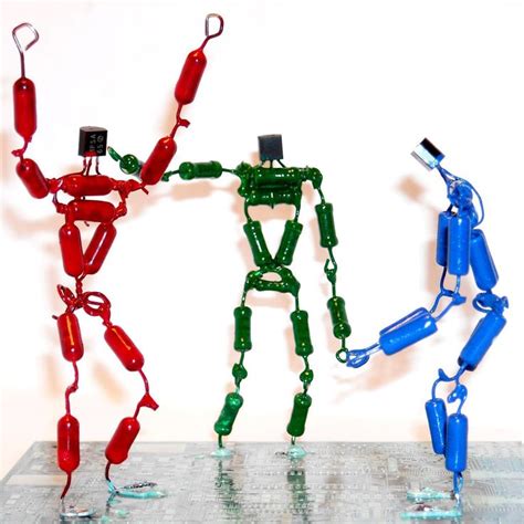 Boxing Robots Electronic Art Electronic Parts Robot