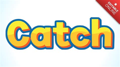 Catch Text Effect Generator