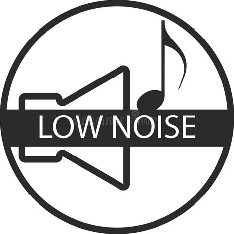 Low Noise Level Icon Low Sound Black Vector Icon Stock Vector