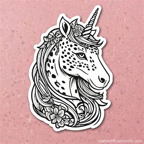 Mythical Creature Hybrid Of Leopard And Unicorn Stable Diffusion Online