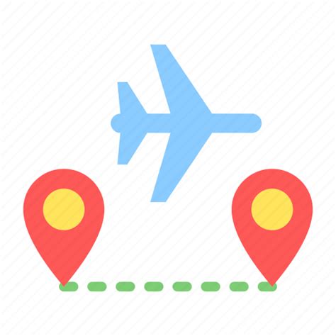 Map Flat Pointer Direction Location Navigation Marker Icon
