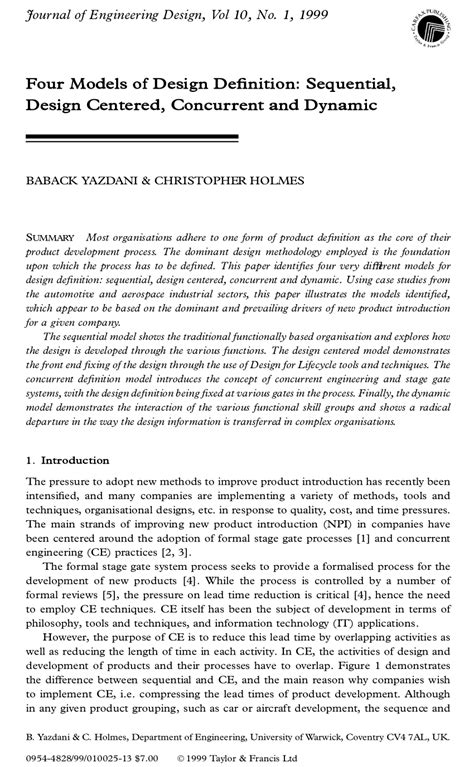 Pdf Four Models Of Design Definition Sequential Design Centered