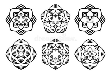 Abstract Decorative Patterns Geometric Design Elements Stock Vector