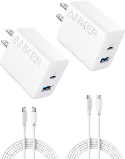 Anker Charger 2 Pack 20W Dual Port USB Fast Wall Charger 2 5