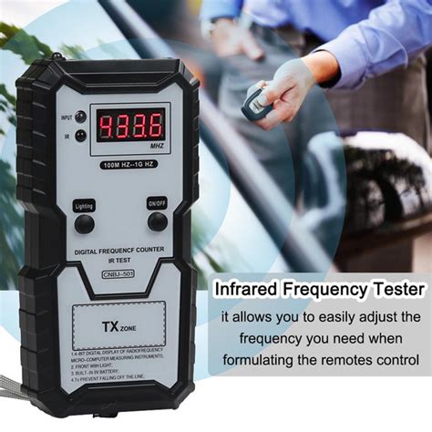 Car Keys Infrared Frequency Tester 100m 1ghz 4 Bit Digital Electronic