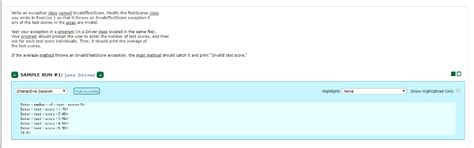 Solved Write An Exception Class Named Invalidtestscore