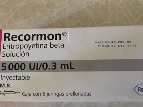 Medicamento Eritropoyetina Ampollas En Mercado Libre México