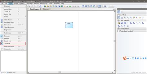 Powerdesigner 165找不到palette或者toolboxpowerdesigner Toolbox Csdn博客
