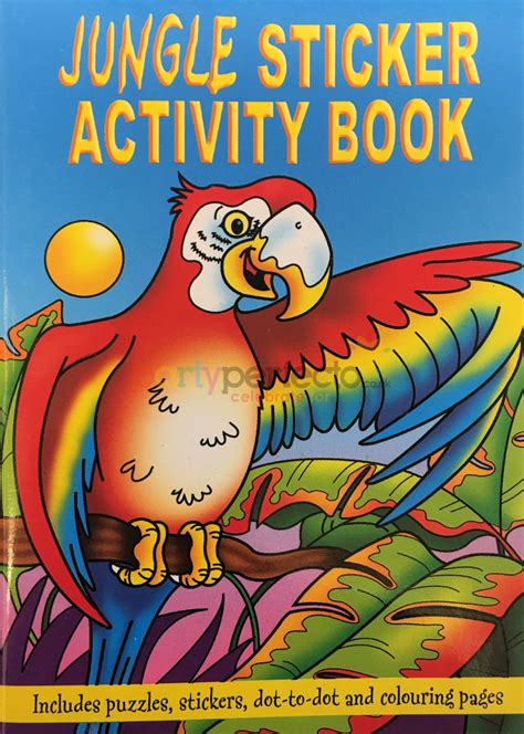 6 Jungle Sticker Activity Books Cazaar