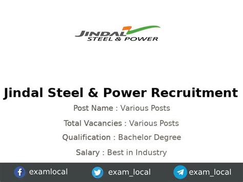 Jindal Steel And Power Recruitment 2023 Various Crane Operators Jobs
