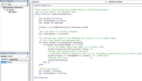 Vba Code To Re Link Ms Access Link Tables Easy Guide 2026