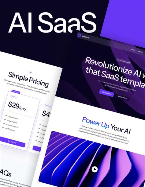 Embrace Saas Html Responsive Website Template