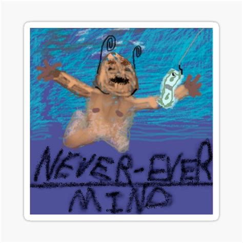 Nirvana Nevermind Cover Sticker By Albumcovercover Redbubble
