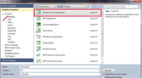 Create A Calculator Using C Application