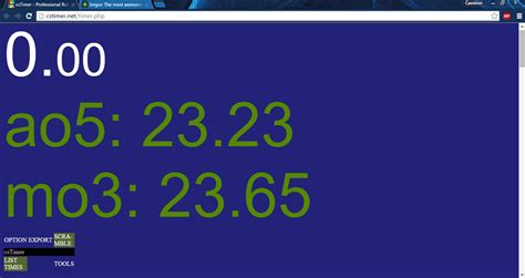 Cstimer Formatting Issue R Cubers