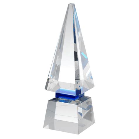 Crystal Blue Diamond Tower Award Trophies2u