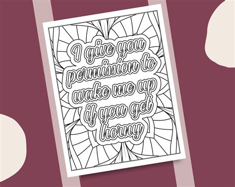 20 Sex Quotes Coloring Pages For Adults Sexually Provocative Etsy Canada