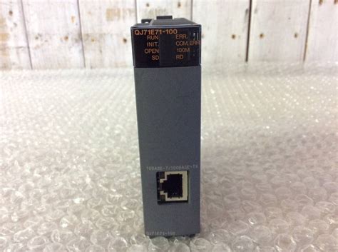 【やや傷や汚れあり】 【ah 0755】中古品 Mitsubishi 三菱電機 Ethernetインタフェースユニット Qj71e71 100