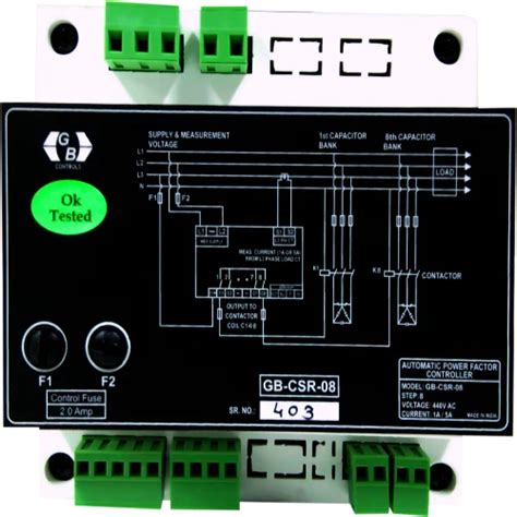 Apfc Relay Lt Automatic Power Factor Controller Phases Single Ct For Industrial Vac At