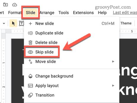How To Hide A Slide In Google Slides