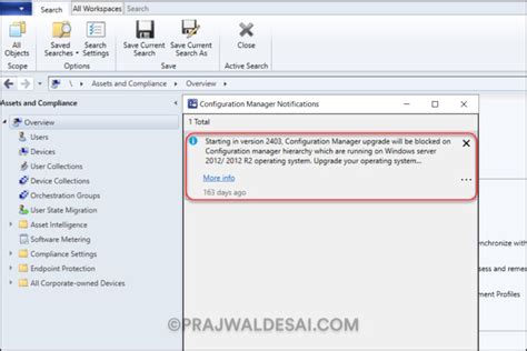 Sccm Upgrade Is Blocked On Windows Server 2012 2012 R2