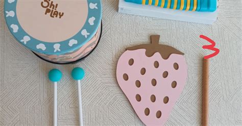 4개 일괄가격 오플레이 어린이집 교구 악기놀이 북 딸랑이 방울리본 코끼리코 아코디언 원목 딸기 난타 석우동 유아동 당근 중고거래