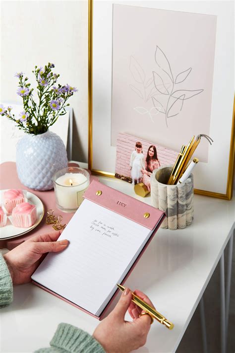 Personalised Vegan Leather Refillable Notepad Martha Brook Leather