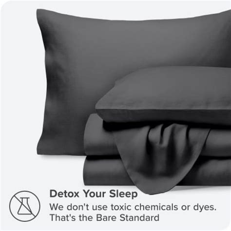 Bare Home Linen Sheet Set Grey Split King Split King Dillons Food