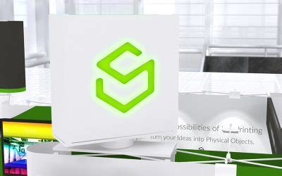 Back Lit Branded Rotating Header Feature On Modular Stand