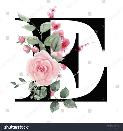 Capital Letter E Text Design Holiday Stock Illustration Shutterstock