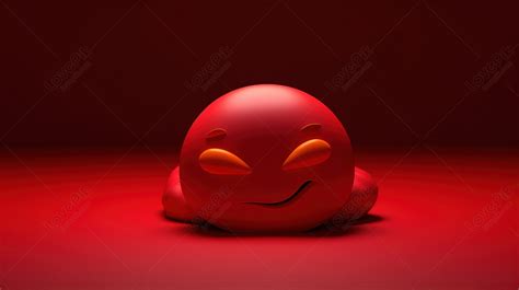 생생한 3d 렌더링 눈에 띄는 빨간색 배경의 졸린 이모티콘 스트라이크 배경 빨간색 배경 3d 이모티콘 배경 이미지 Hd