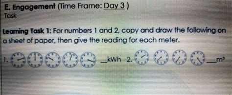Solved E Engagement Time Frame Day 3 Task Leaming Task 1 For