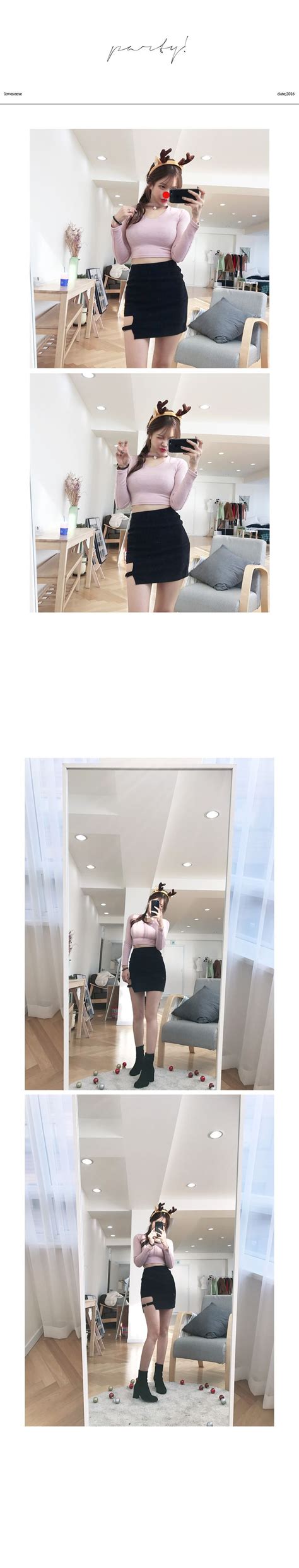 버젼투언발가터 스커트 검정베이지