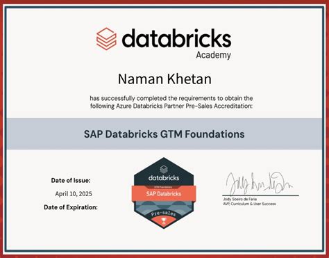 excited to announce my recent certification in partner training sap