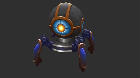 3d Enemy Metal Robot Hand Painted Game Assets Turbosquid 2097383