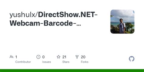 GitHub Yushulx DirectShow NET Webcam Barcode Reader