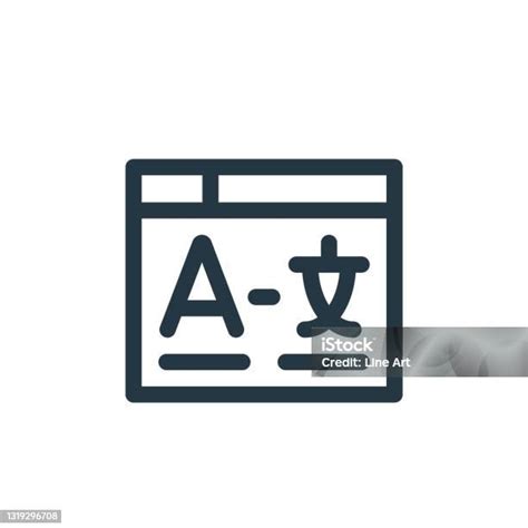 고객 서비스 개념에서 번역가 아이콘 벡터입니다 번역기 편집 가능한 스트로크의 얇은 선 그림입니다 웹 및 모바일 앱 로고 인쇄