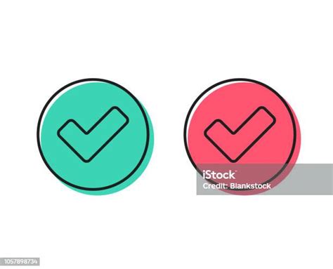 檢查行圖示批准的刻度符號向量向量圖形及更多同意圖片 同意 圓形 圖示 Istock