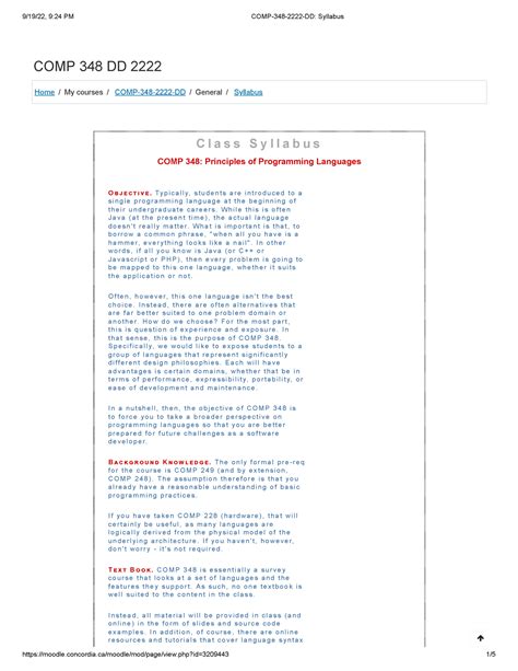 Comp Dd Syllabus Home My Courses Comp Dd