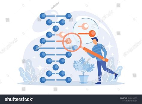Genome Modification Dna Sequence Alteration Future Stock Vector