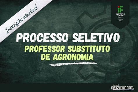 Ifpr Está Com Inscrições Abertas Para O Processo Seletivo Para Docente