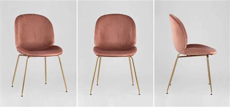 Стул Пыльно-Розовый Велюр Vendramin Chair по цене 17 900 руб. купить в ...