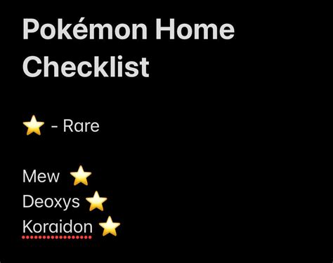 My Pokemon Home Checklist By Ngmrx On Deviantart