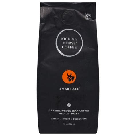 Kicking Horse Coffee Organic Medium Roast Whole Bean Smart Ass 10 Oz